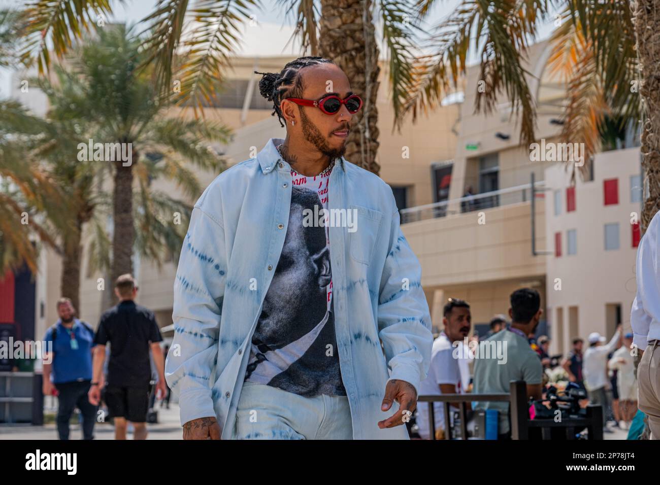 MANAMA, BAHRAIN, Sakhir circuit, 4. March 2023: #44, Lewis HAMILTON ...