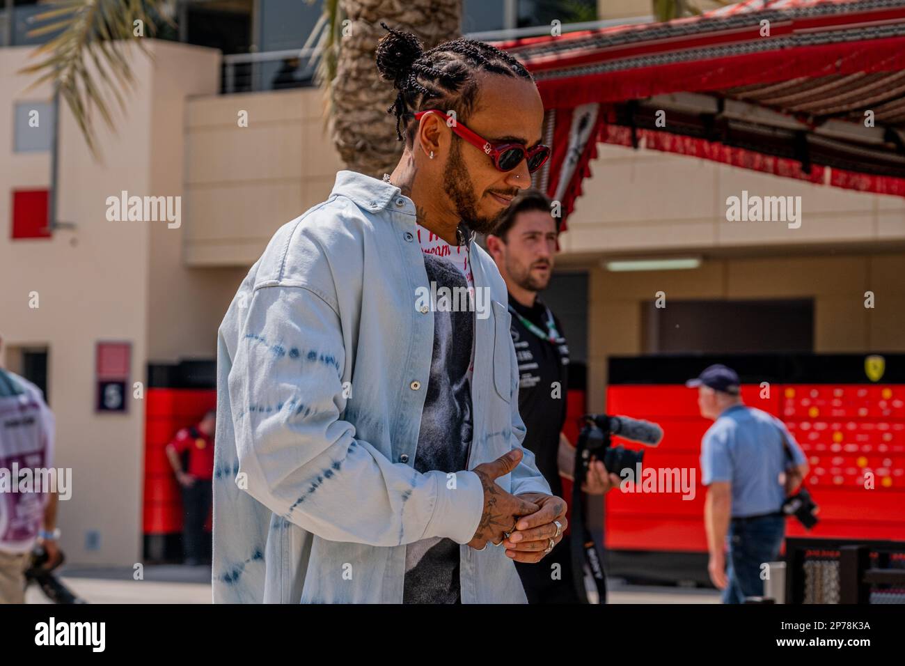 Lewis hamilton 2023 bahrain hi-res stock photography and images - Alamy