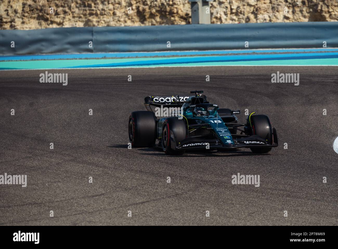 MANAMA, BAHRAIN, Sakhir circuit, 3. March 2023: #18, Lance STROLL, CAN ...