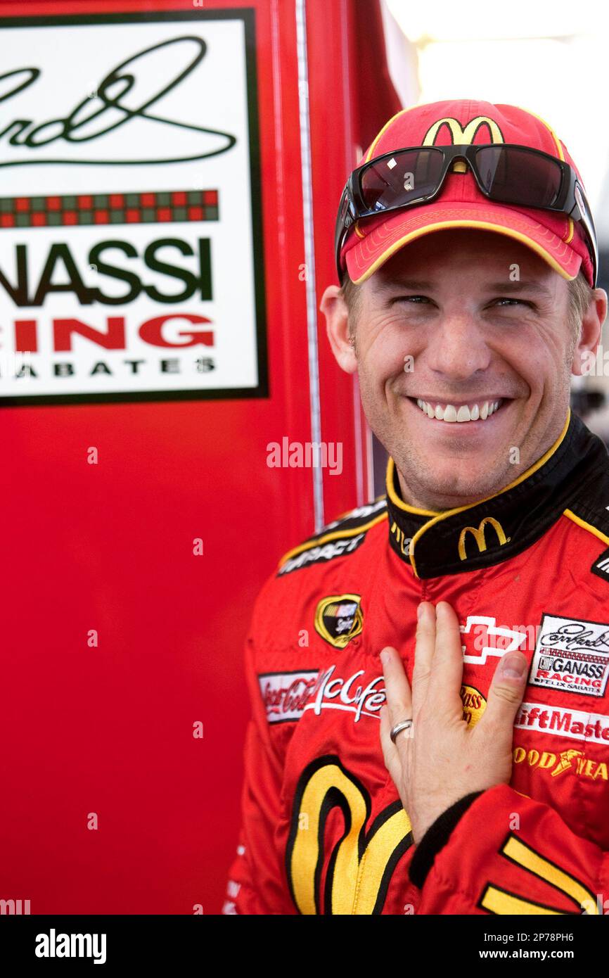 Las Vegas, NV - MAR 04, 2011: Jamie McMurray (1) waits to practice for ...