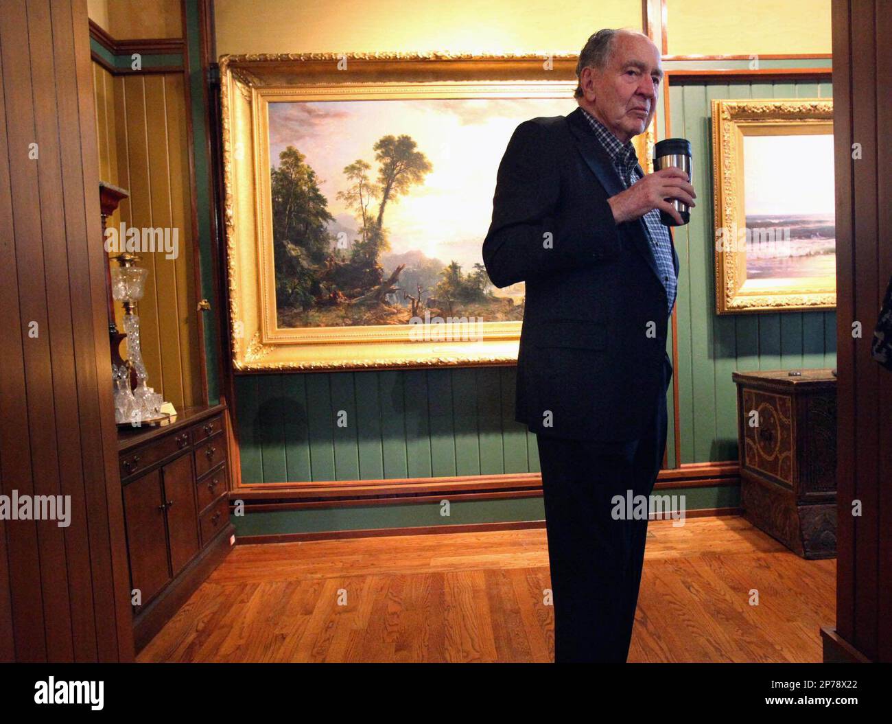 Jack Warner takes a last look at one of his prized pieces at the ...