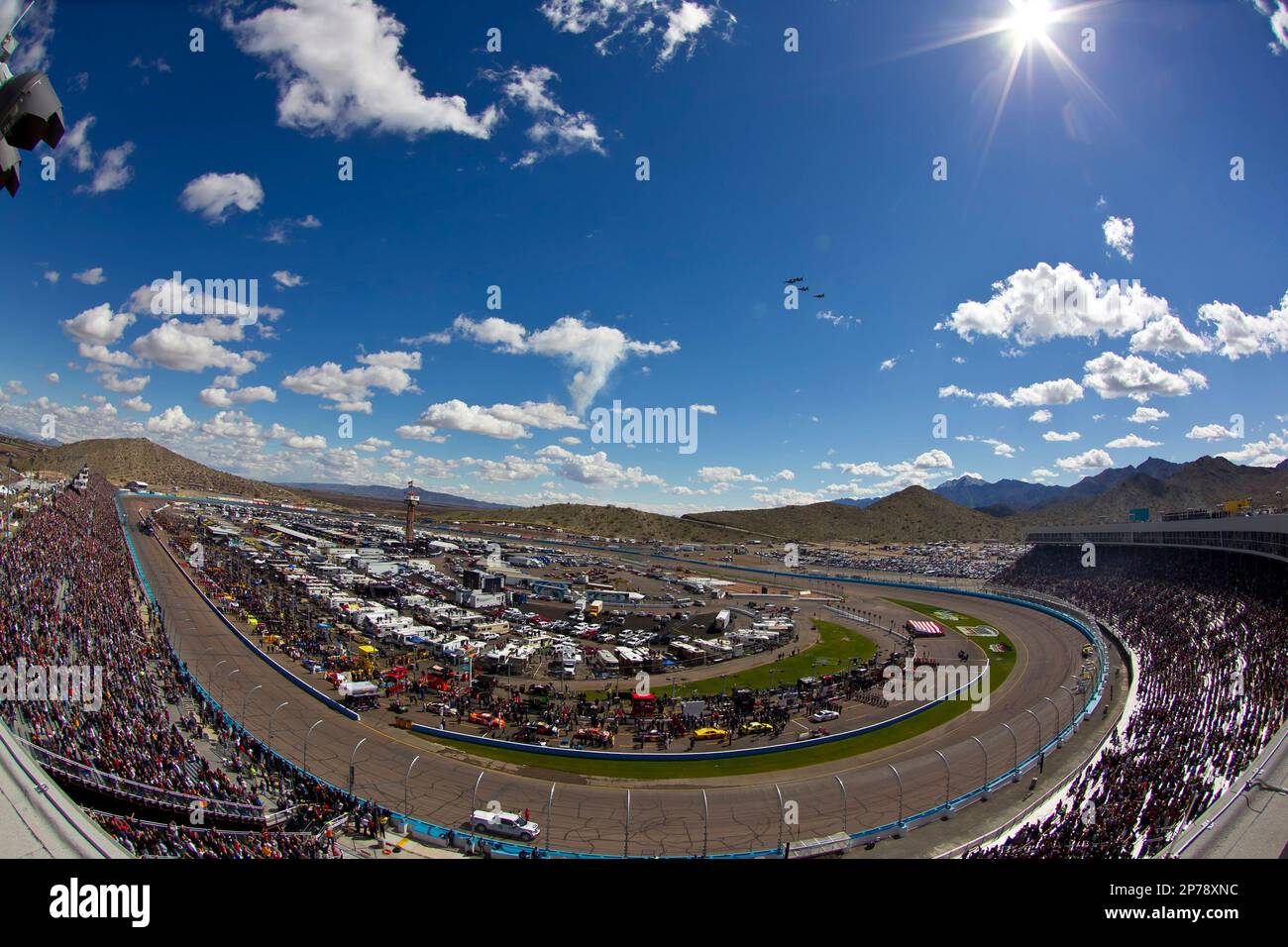 AVONDALE, AZ - FEB 27, 2011: Phoenix International Raceway plays host ...