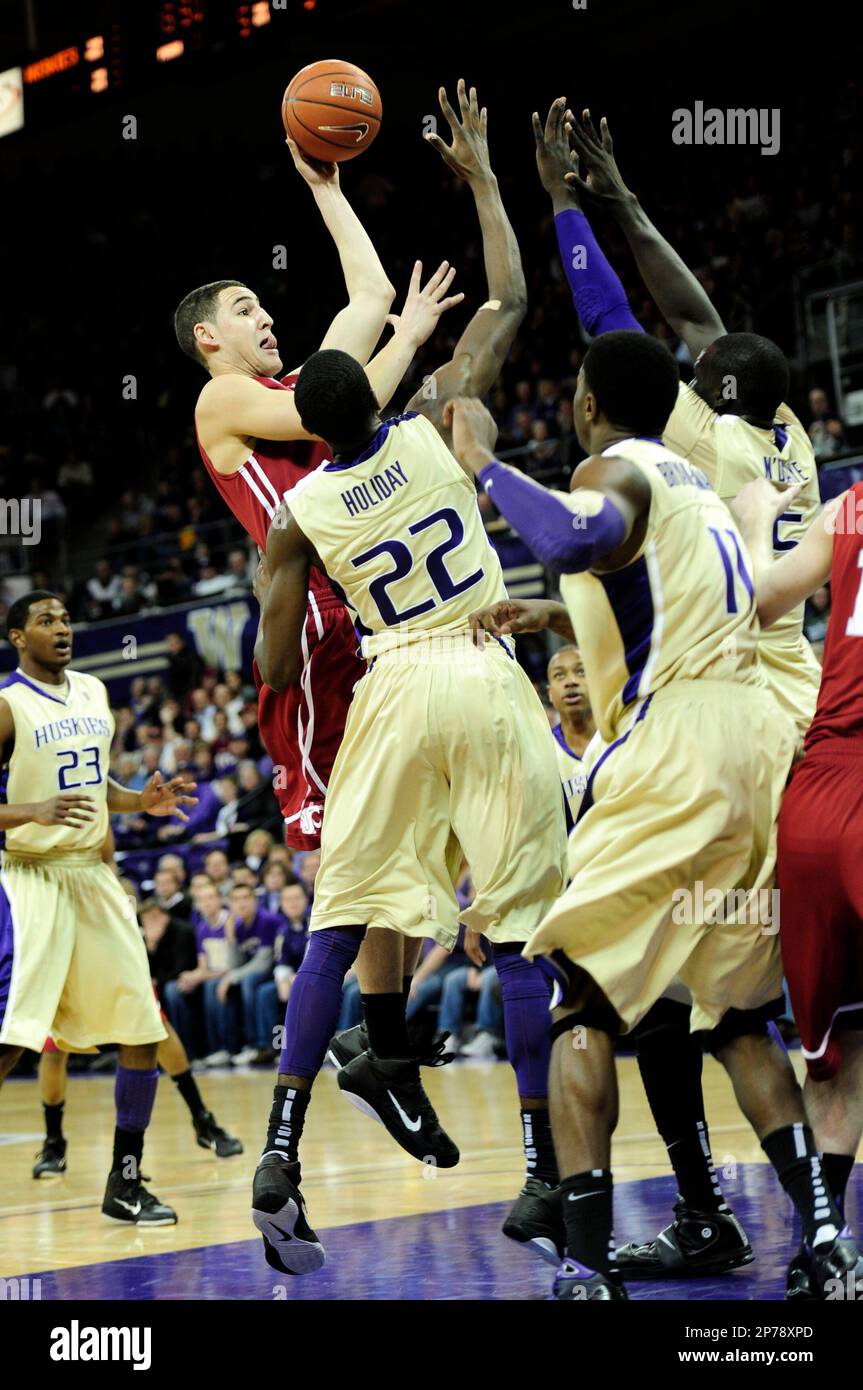 February 27, 2011. .Washington State Cougars guard Klay Thompson #1 in ...