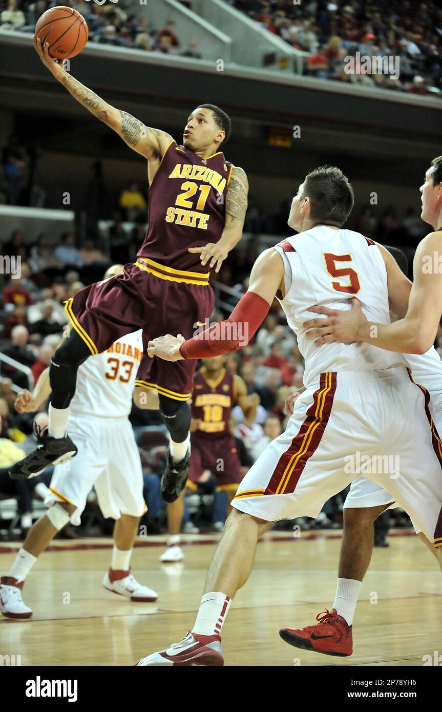 February 26, 2011 Los Angeles, CA..ASU's Keala King #21 in action ...