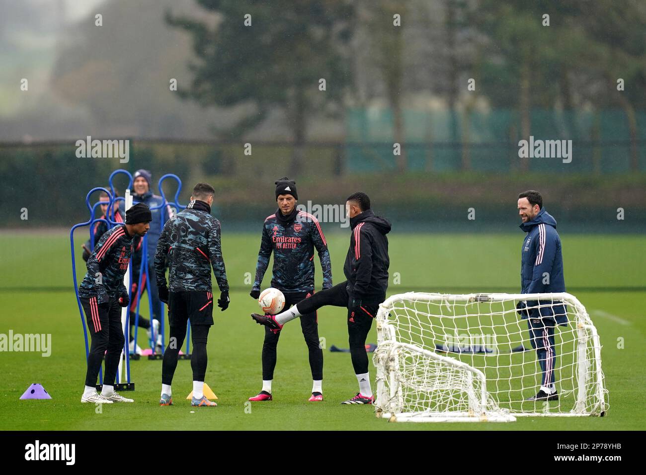 Arsenal's Reiss Nelson, Granit Xhaka, Ben White and Gabriel Jesus ...