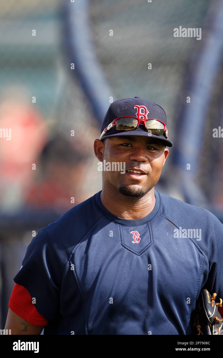 Boston Red Sox Carl Crawford during spring training baseball, Feb. 25 ...