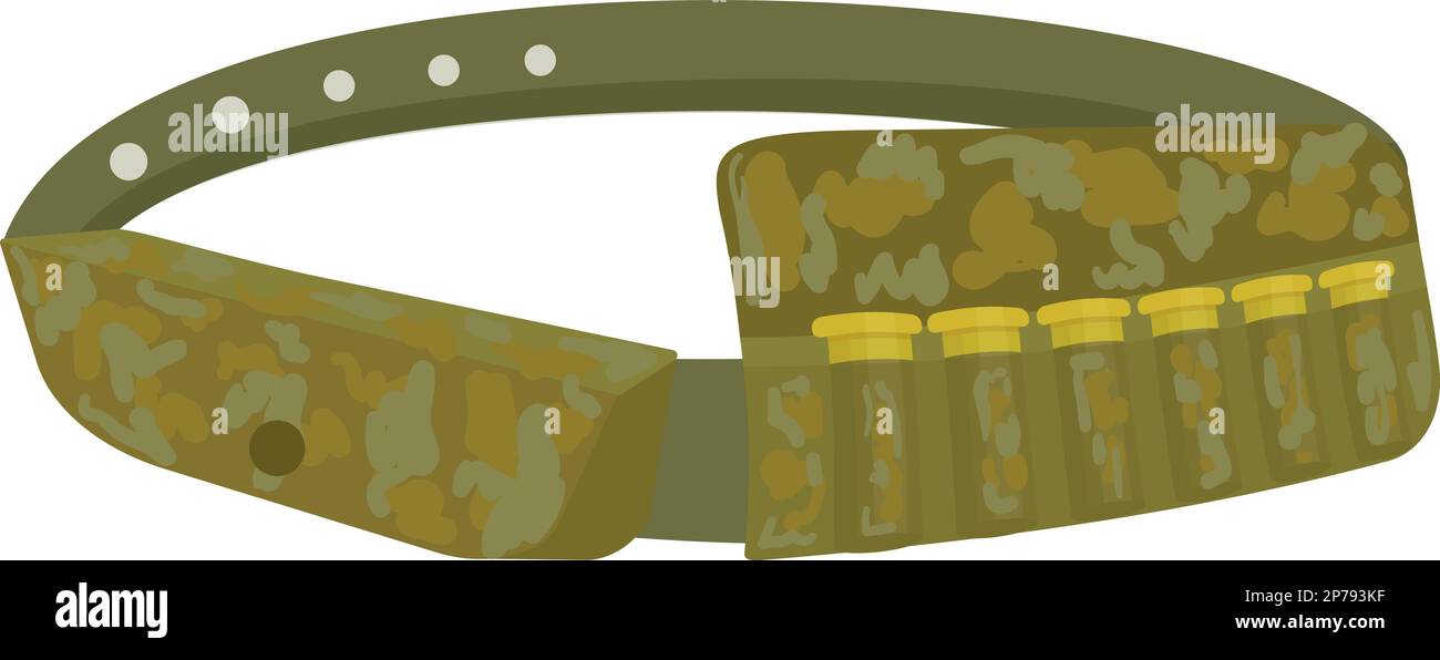 Hunter belt icon cartoon vector. Hunt equipment Stock Vector Image ...