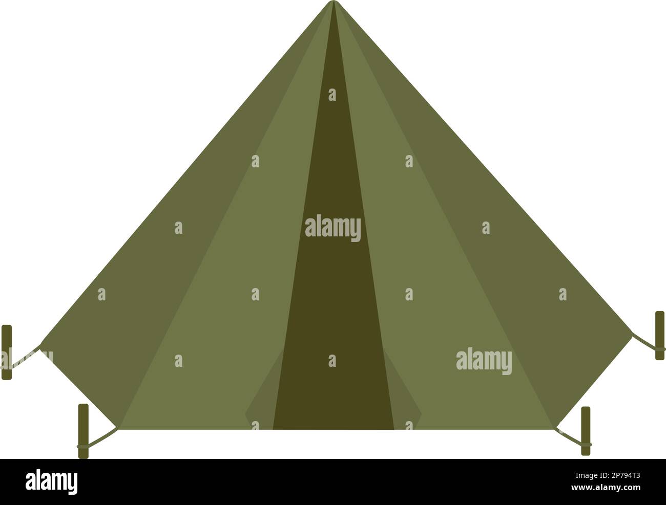 Hunter tent icon cartoon vector. Hunting equipment Stock Vector Image ...