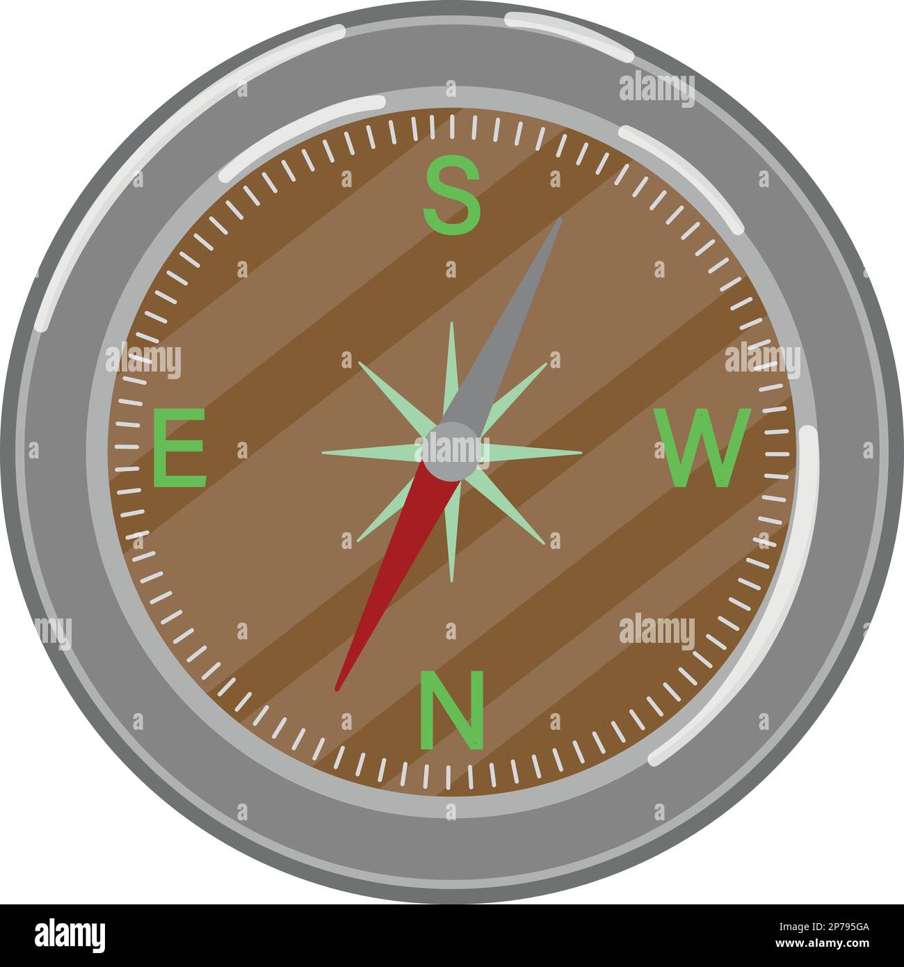 Camp compass icon cartoon vector. Hunt equipment Stock Vector Image ...