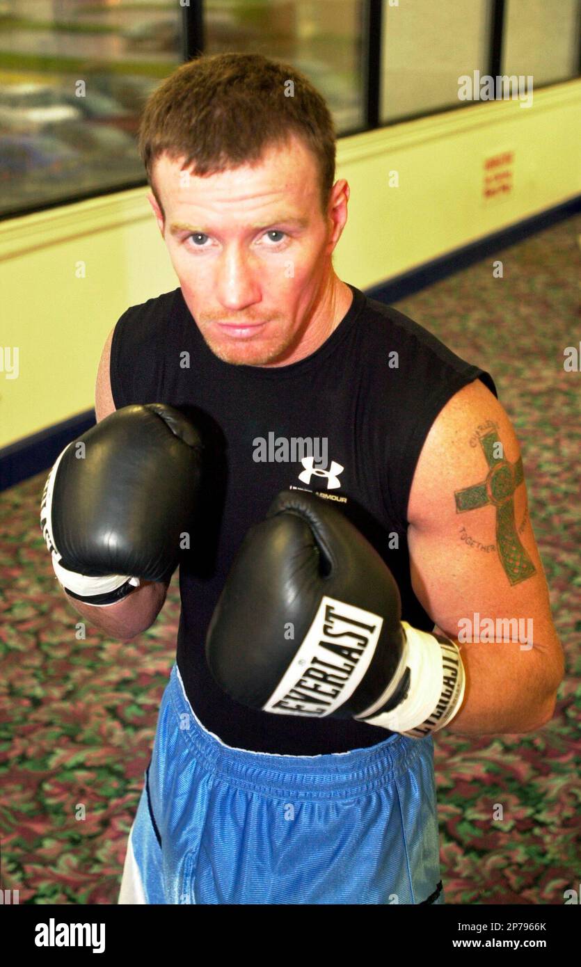 Micky Ward trains at the World Gym in Tewksbury, Mass. on April 25 ...