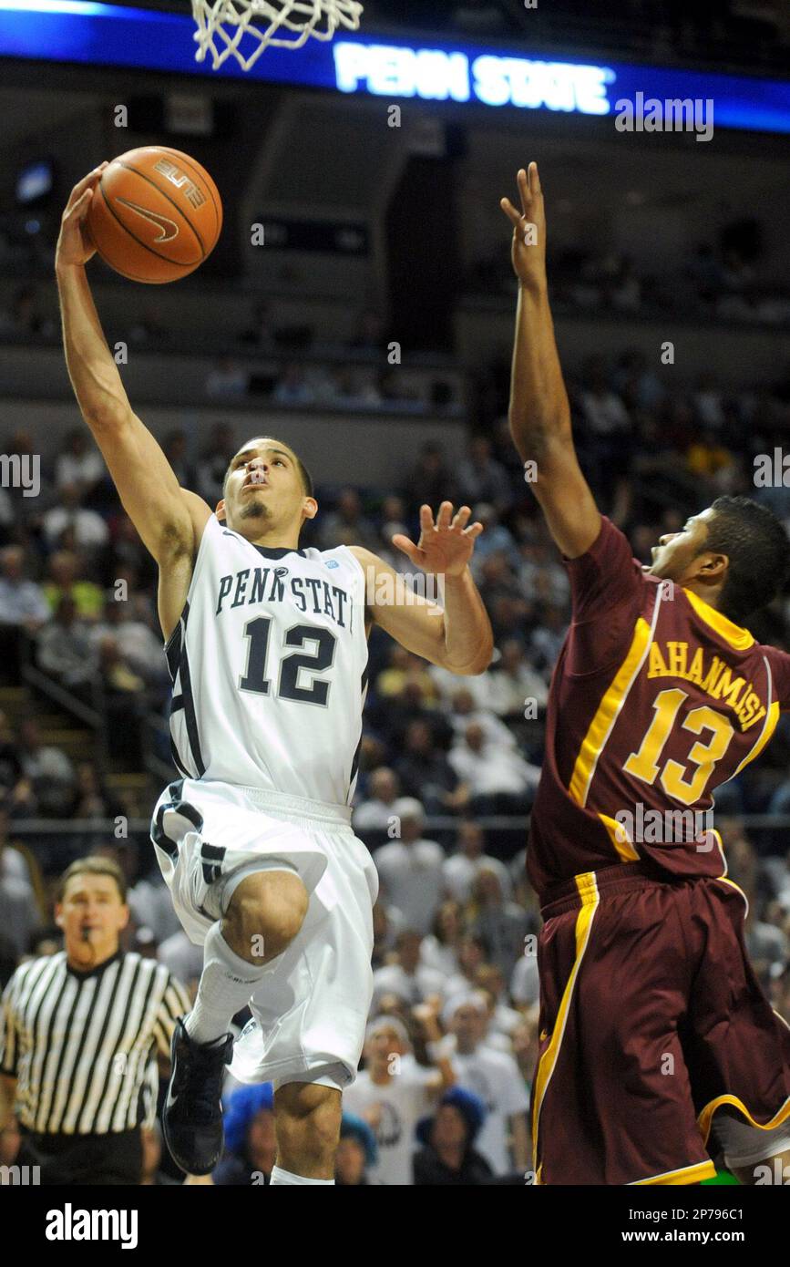 Penn State's Talor Battle (12) shoots against Minnesota's Maverick ...