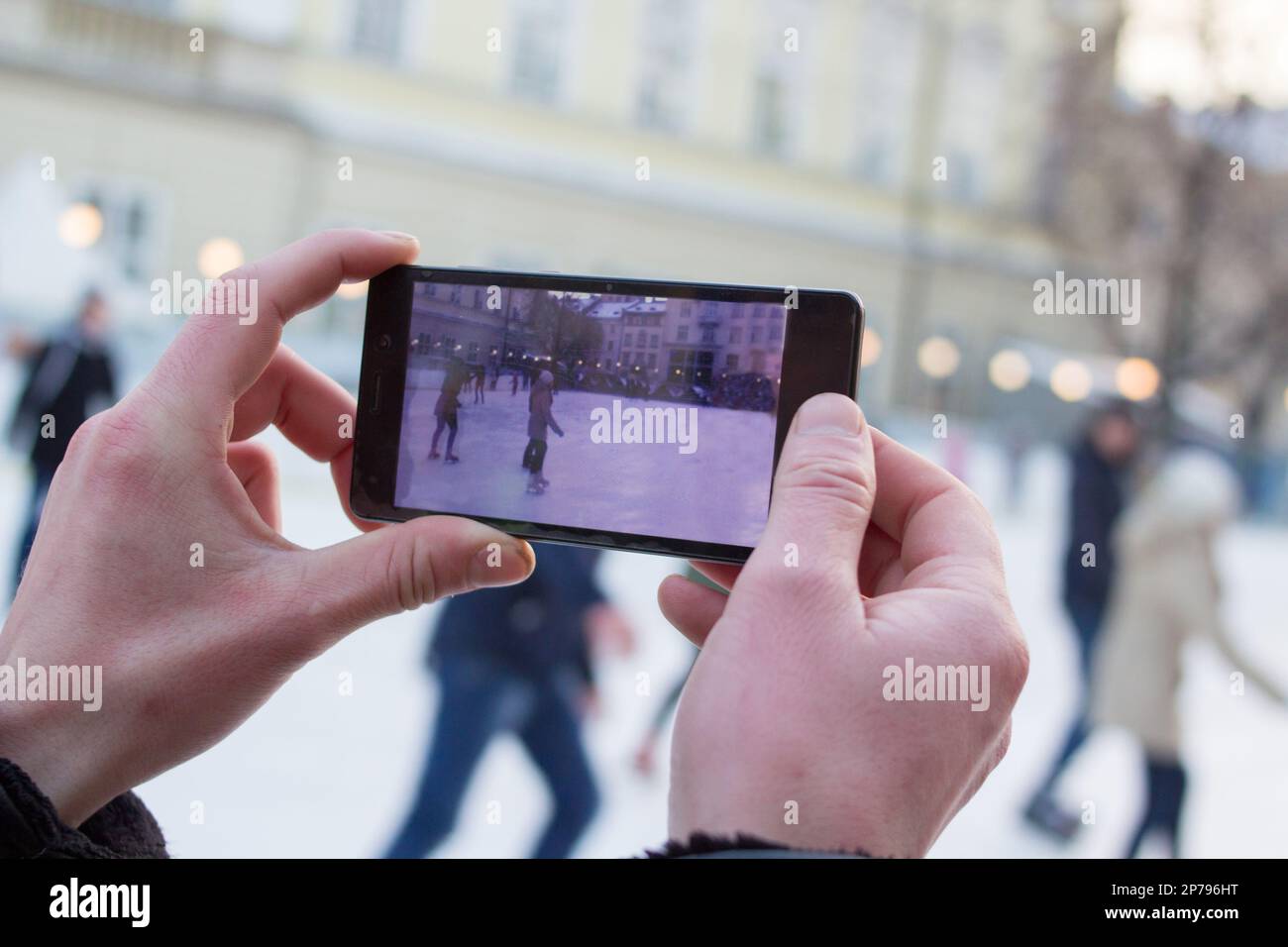 Ice rink in the winter hi-res stock photography and images - Alamy