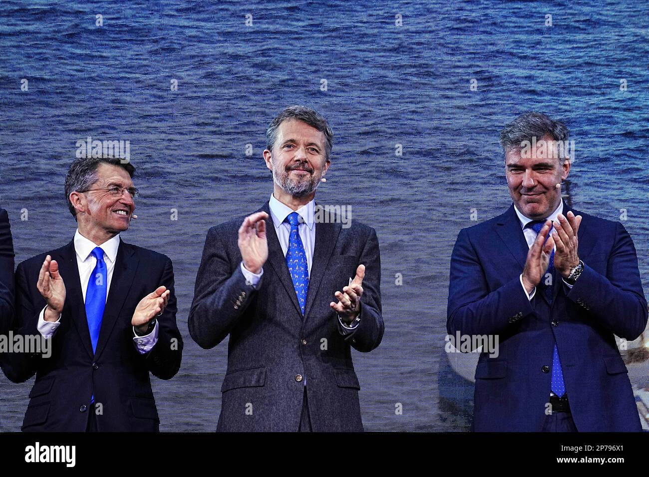 Denmark's Crown Prince Frederik, center, Brian Gilvary, Executive ...