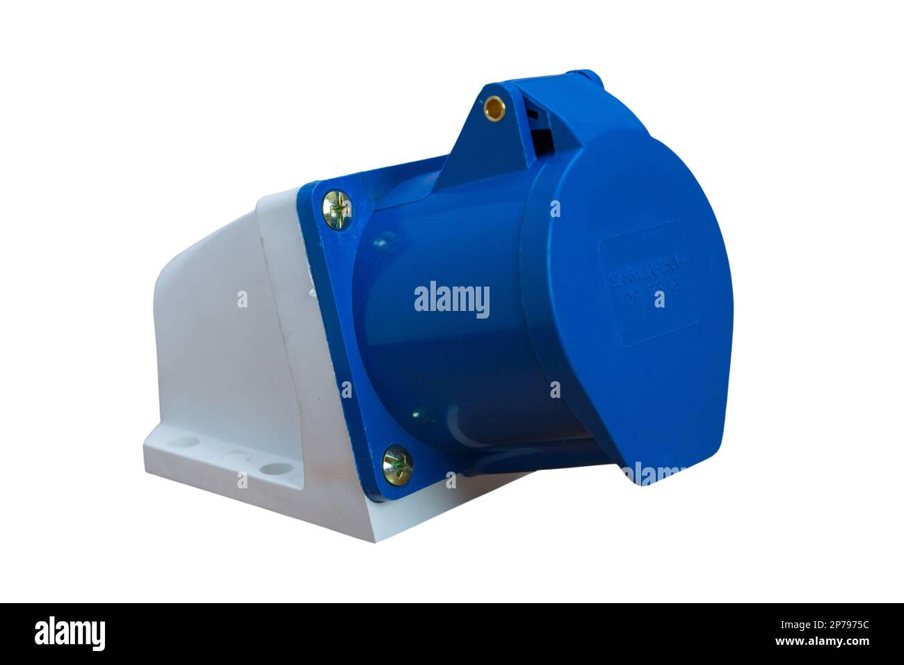 strong industrial socket outer wall isolated on white background Stock ...