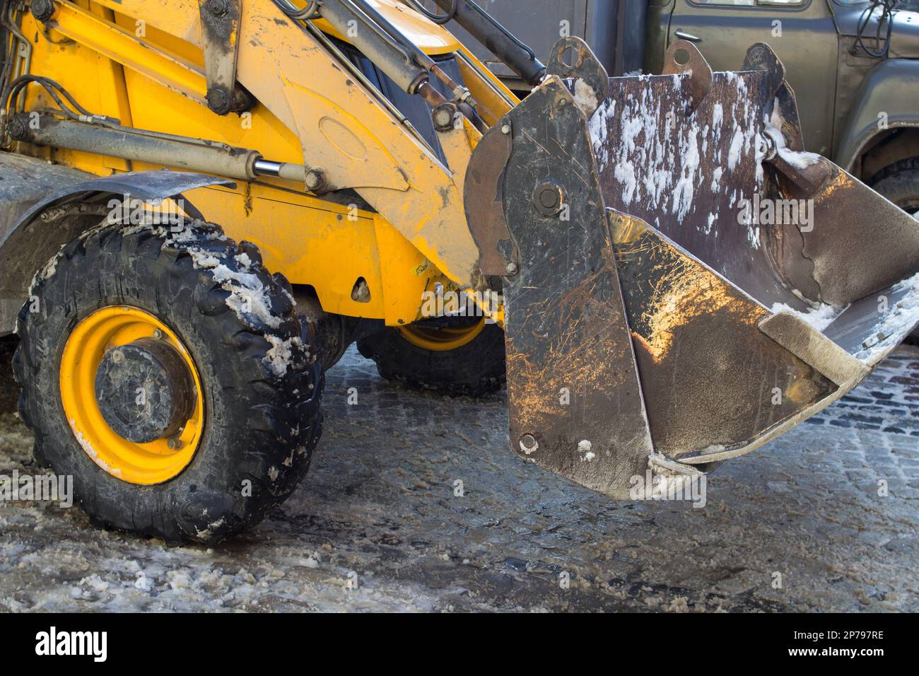 Snow removal machine clearing city hi-res stock photography and images ...