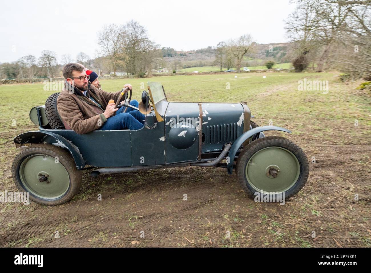 The Vintage Sports Car Club (V.S.C.C.) members taking part in the clubs ...