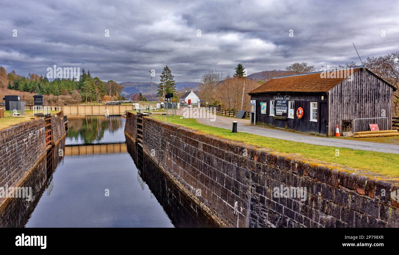 Gairlochy Caledonian Canal Spean Bridge Great Glen Way Scotland ...