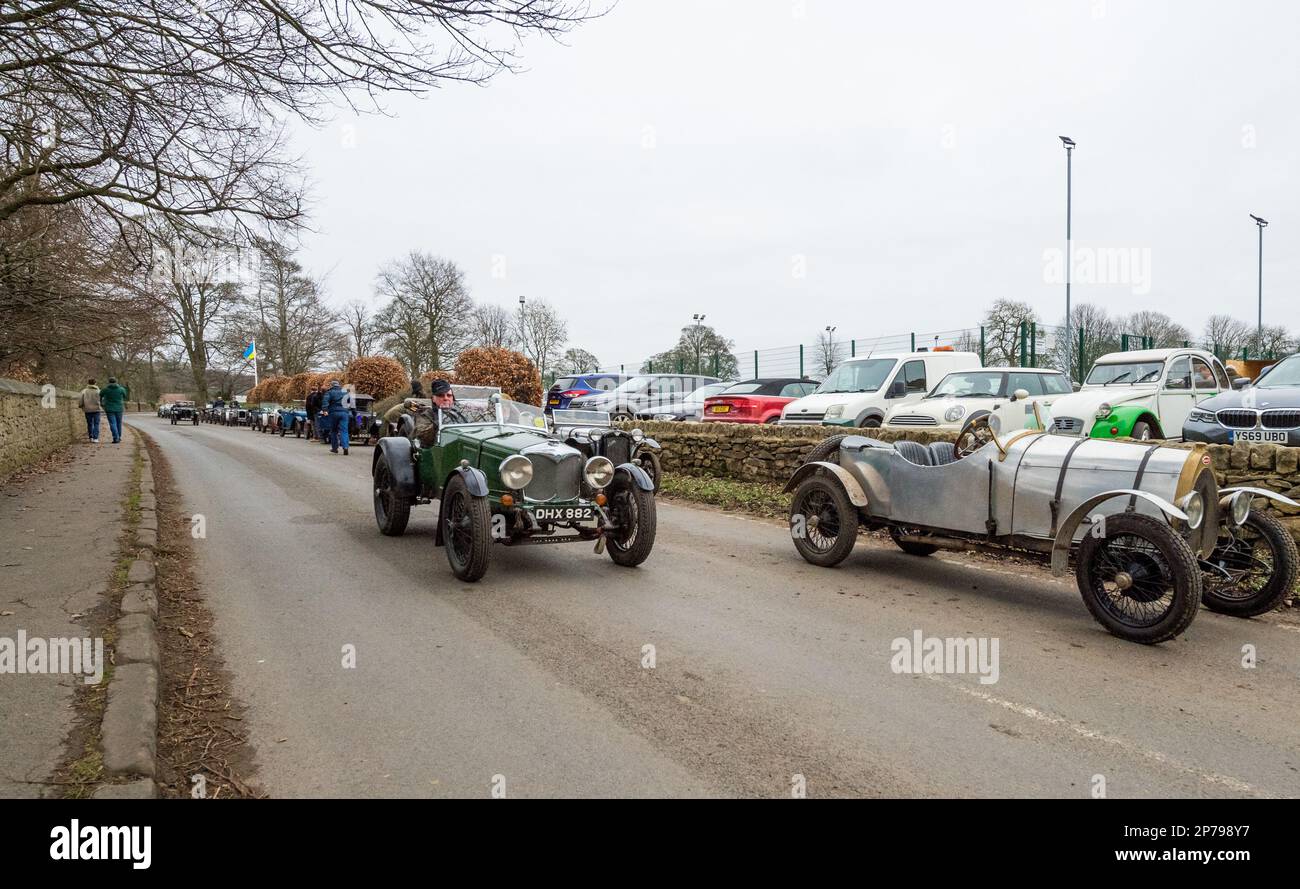 The Vintage Sports Car Club (V.S.C.C.) members taking part in the clubs ...