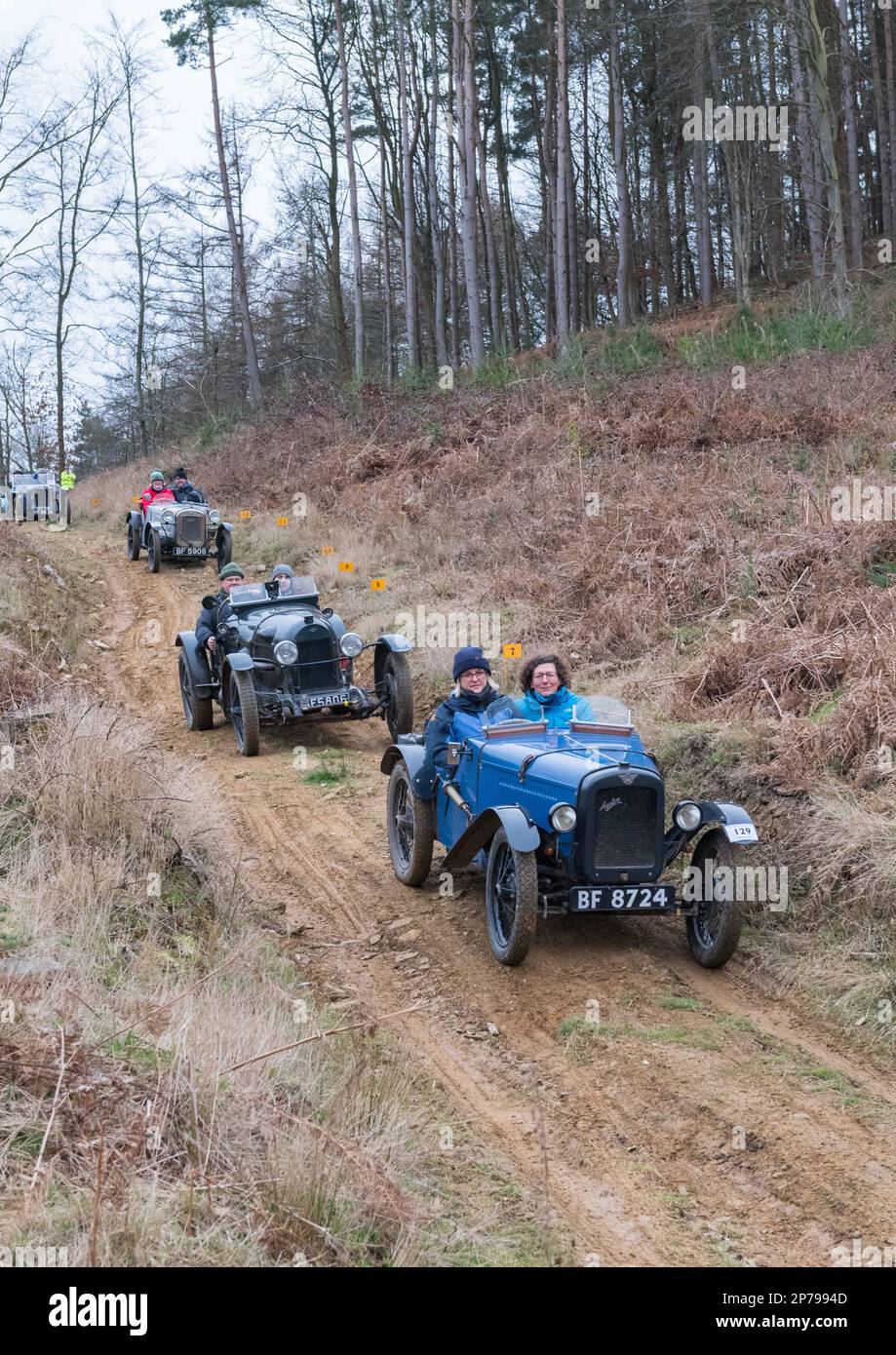The Vintage Sports Car Club (V.S.C.C.) members taking part in the clubs ...