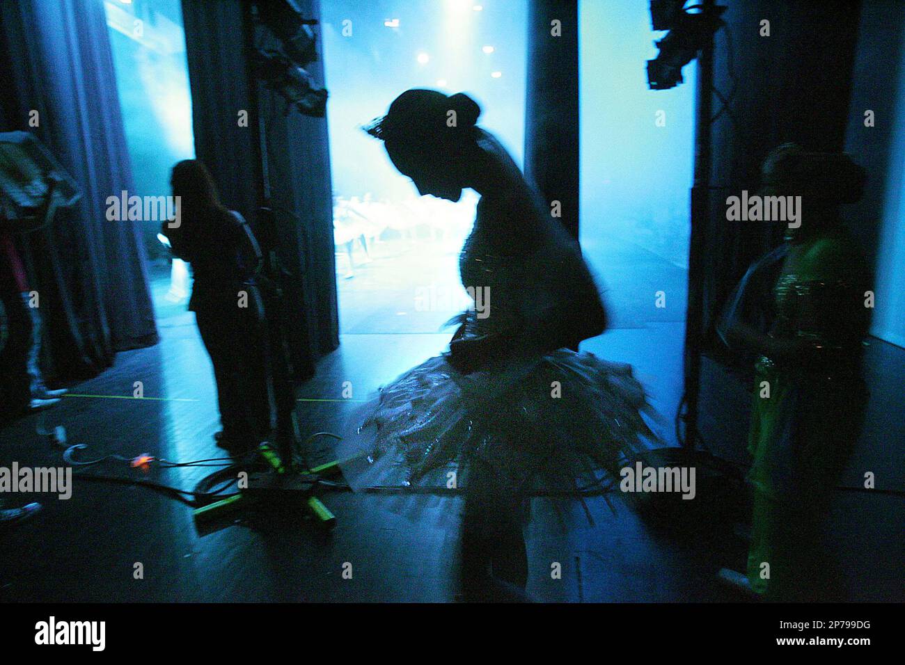 In a Feb. 13, 2011 photo, ballerinas prepare to perform during the ...