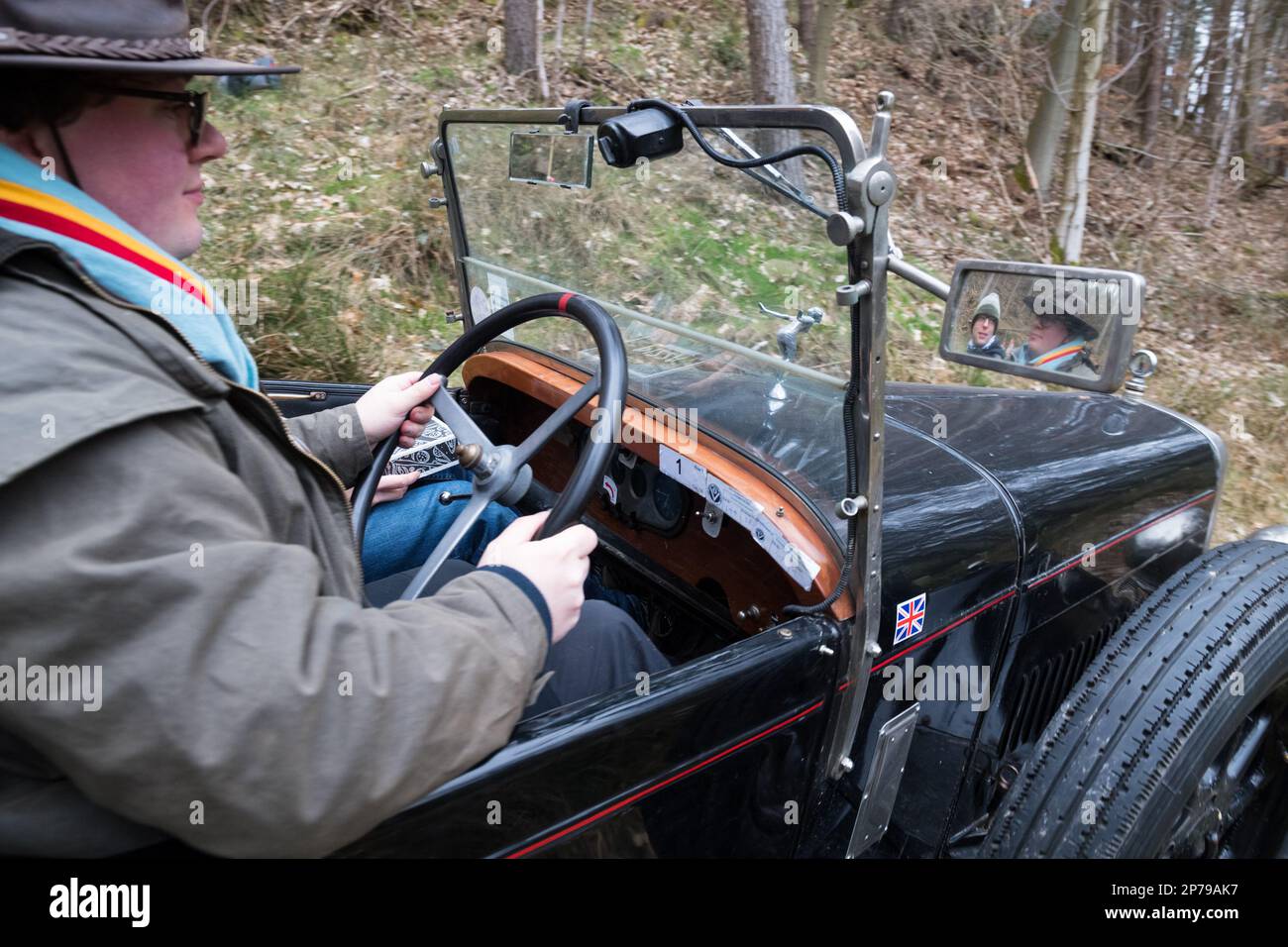 The Vintage Sports Car Club (V.S.C.C.) members taking part in the clubs ...