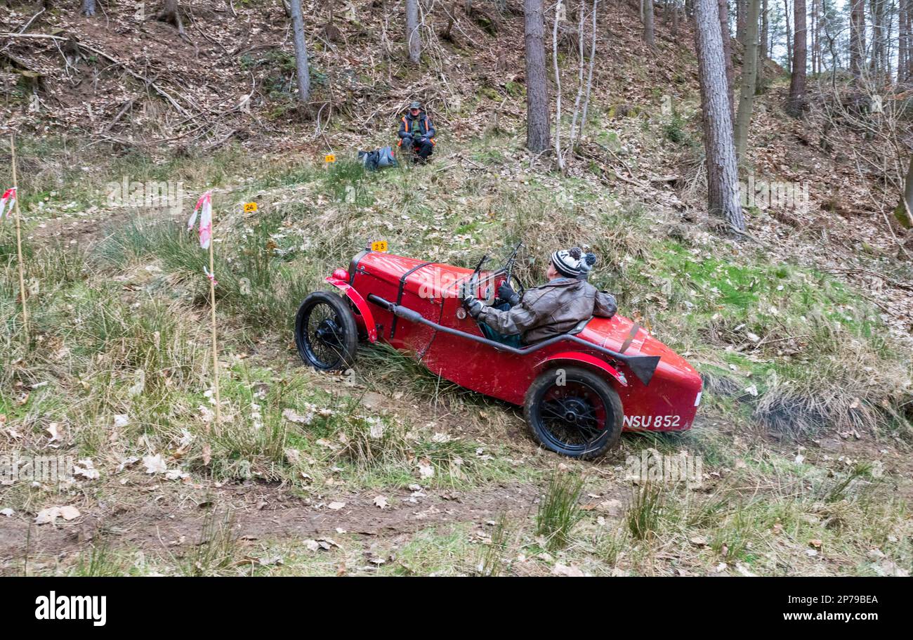 The Vintage Sports Car Club (V.S.C.C.) members taking part in the clubs ...