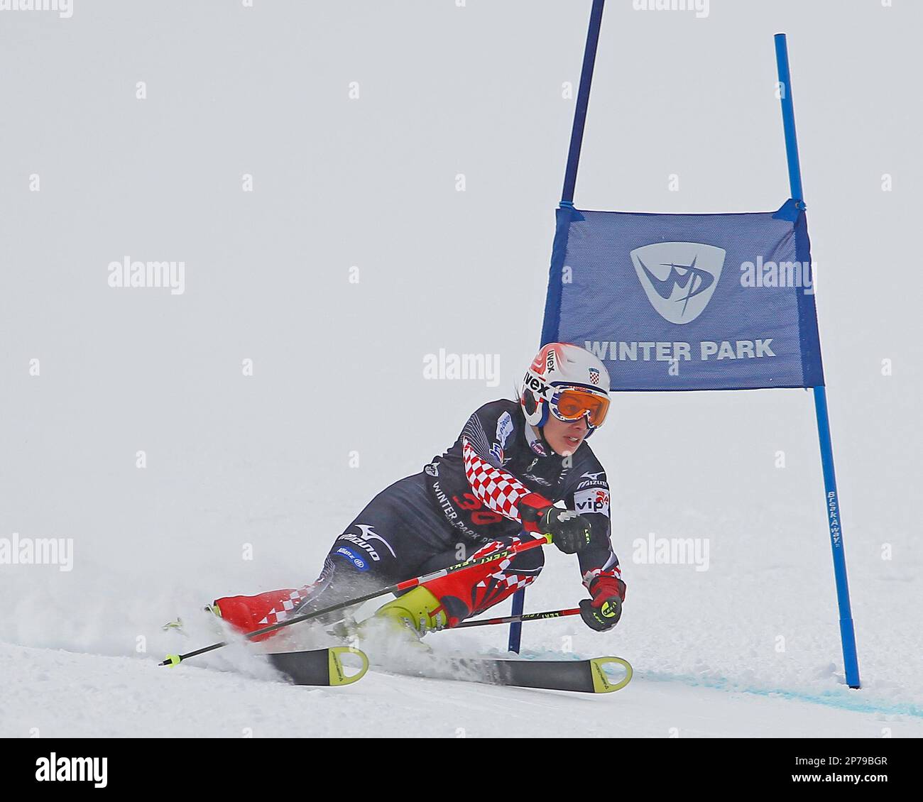 DU FIS U, Feb 10, 2011 Skier Matea Ferk skis around a gate during the ...