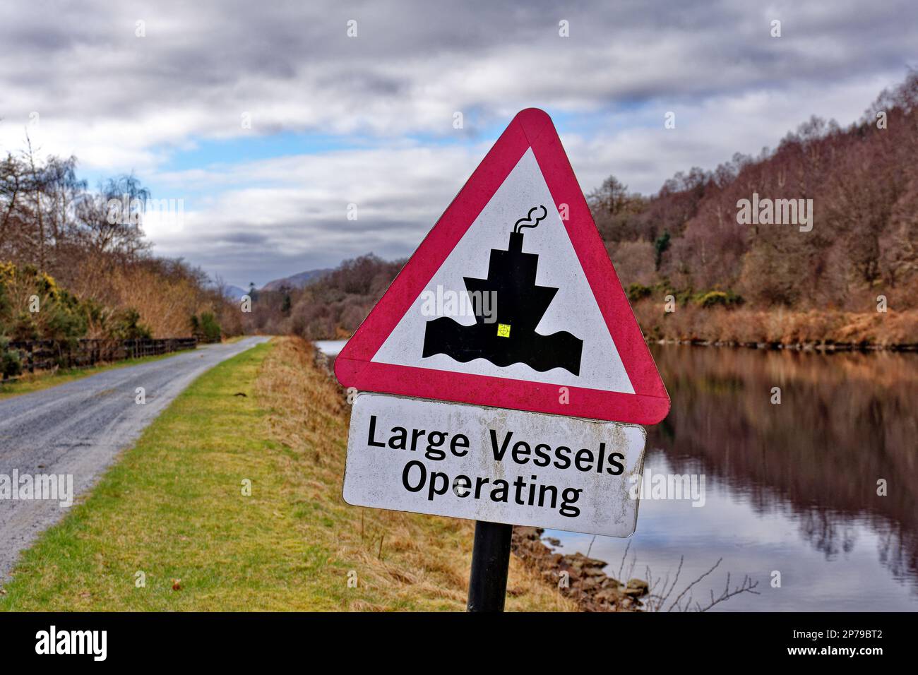Gairlochy Caledonian Canal Spean Bridge Great Glen Way Scotland warning ...