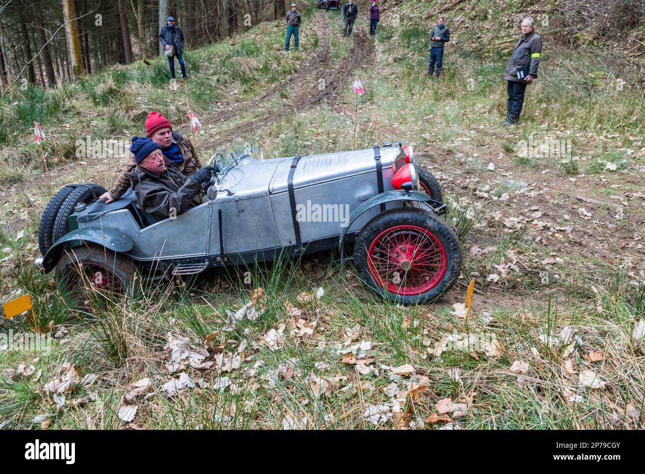 The Vintage Sports Car Club (V.S.C.C.) members taking part in the clubs ...