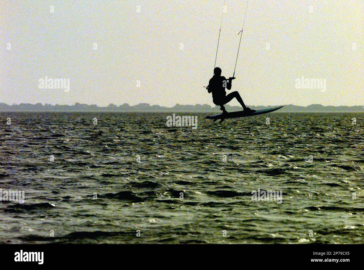 Ty Luckett, 31, of Buxton, does 'R and D' on the emerging sport of kite ...