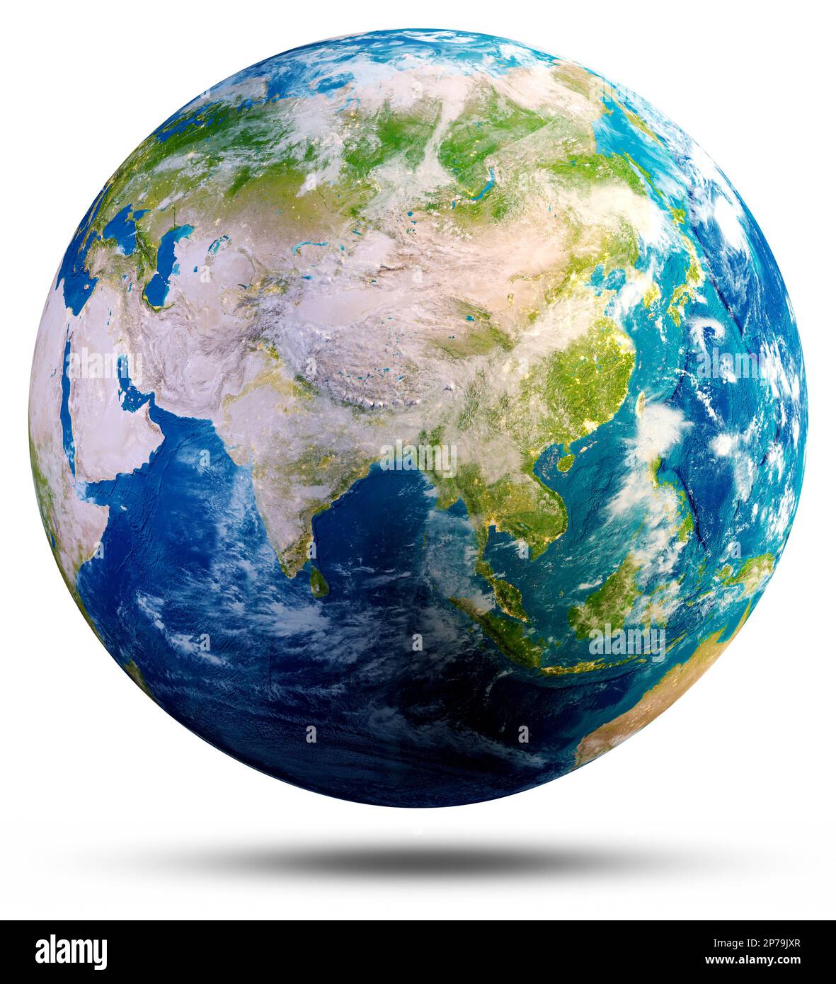 Asia Planet Earth. Elements of this image furnished by NASA. 3d ...