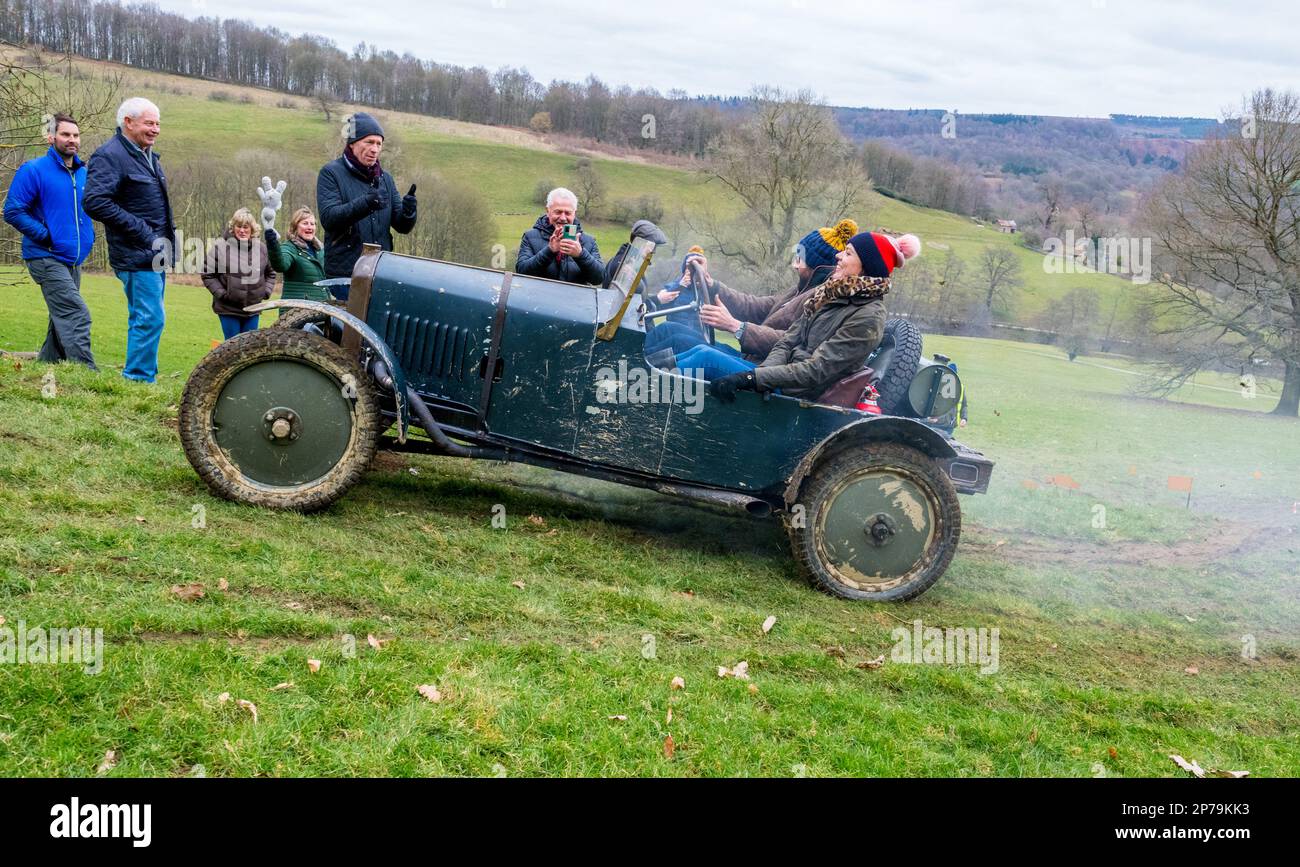 The Vintage Sports Car Club (V.S.C.C.) members taking part in the clubs ...