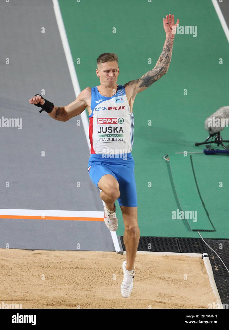 Radek JUŠKA of Czech Republic Long Jump Men Final during the European ...