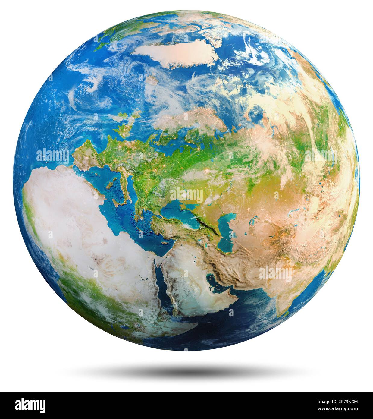 Planet Earth - Europe, Africa, Asia. Elements of this image furnished ...