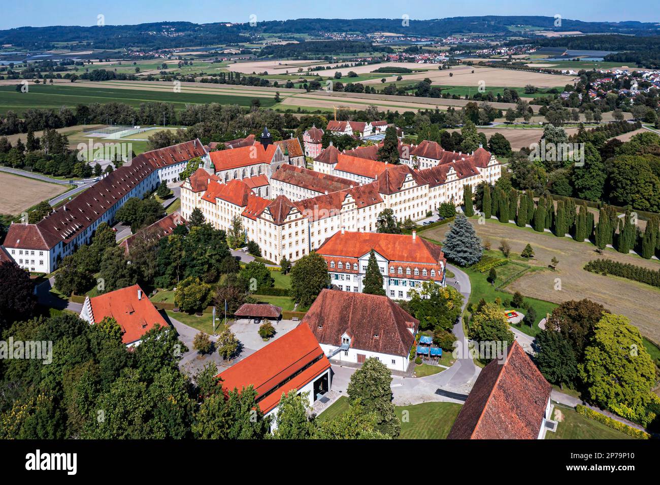 Salem Imperial Abbey on Lake Constance, today the seat of the boarding ...