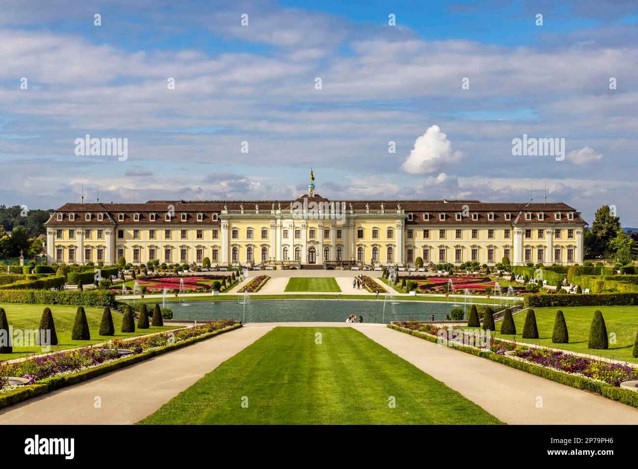 Residenzschloss, one of the largest baroque palace complexes in the ...