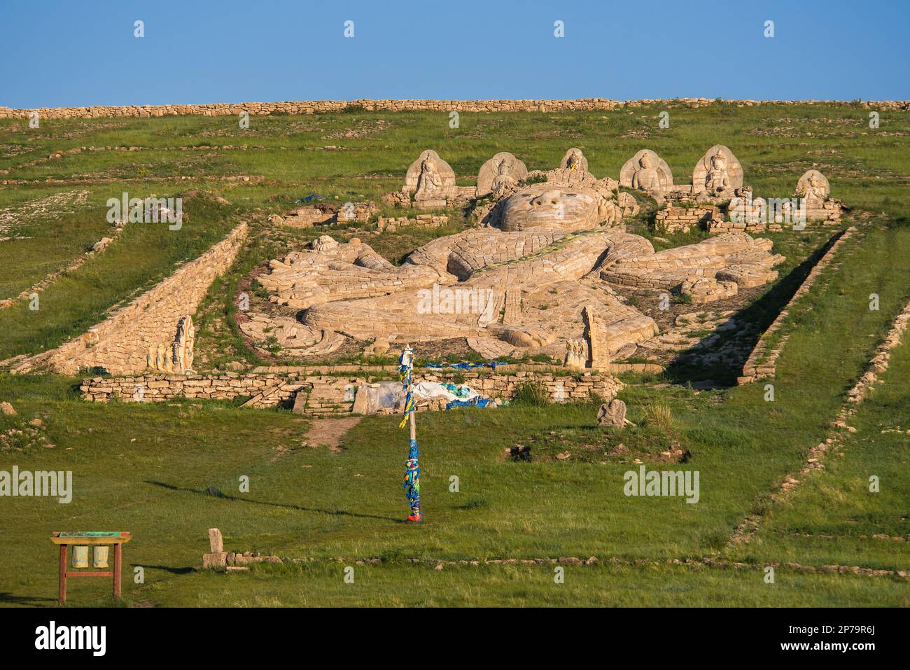 Big Buddha on the hill. Dornod Province. Mongolia Stock Photo - Alamy