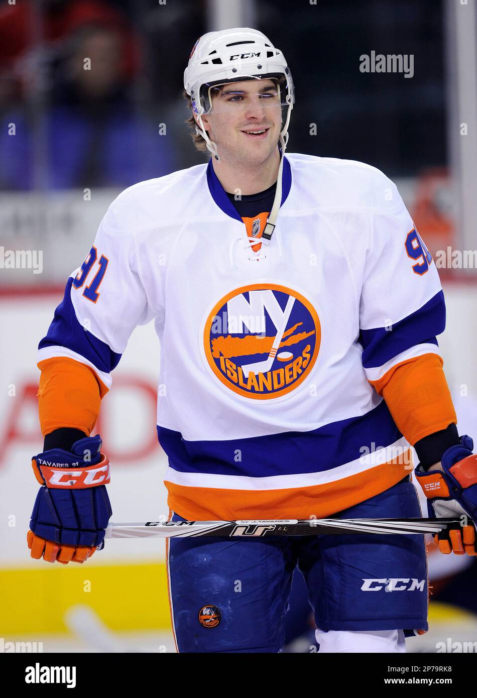NHL player profile photo on New York Islanders' John Tavares during a ...