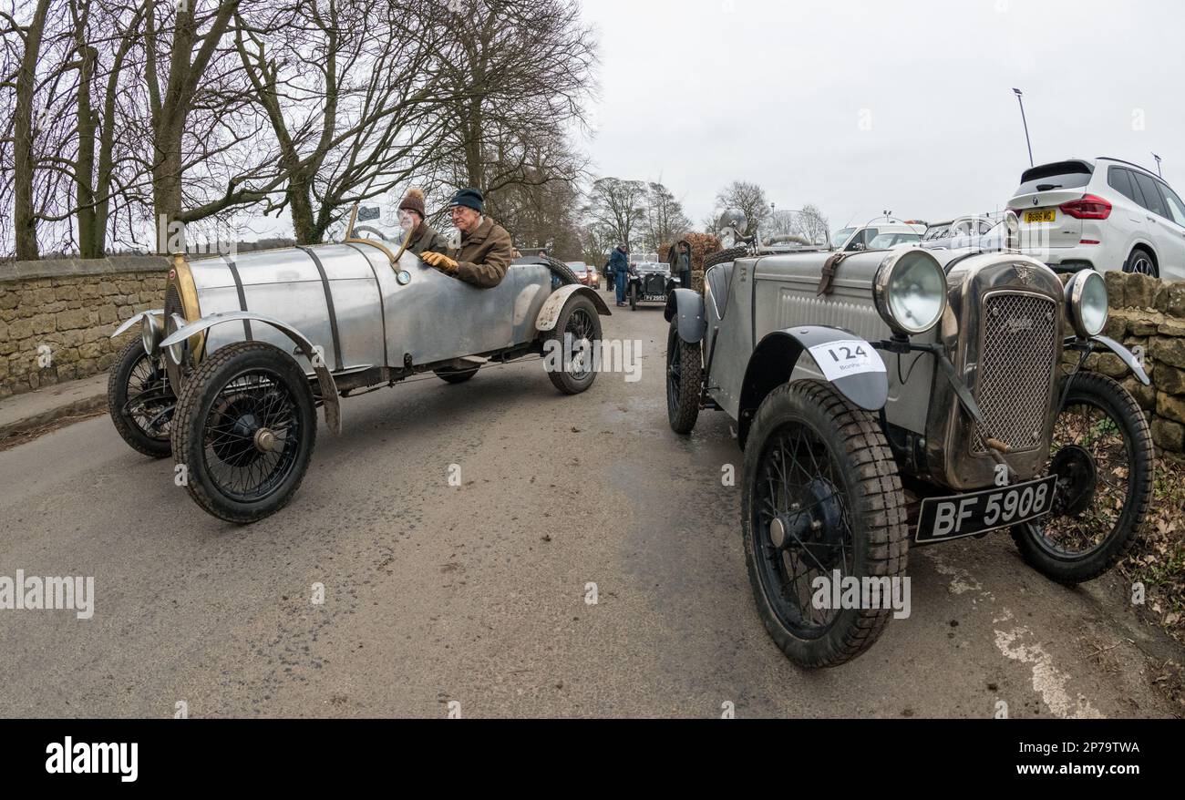 The Vintage Sports Car Club (V.S.C.C.) members taking part in the clubs ...