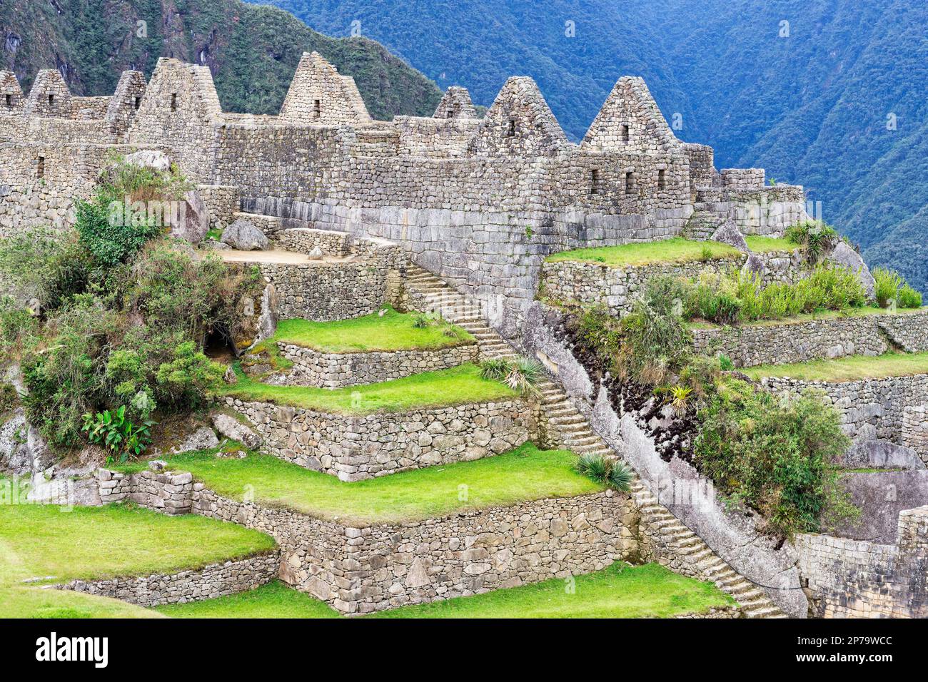 Machu Picchu, Ruined city of the Incas, Andes Cordilleria, Urubamba ...