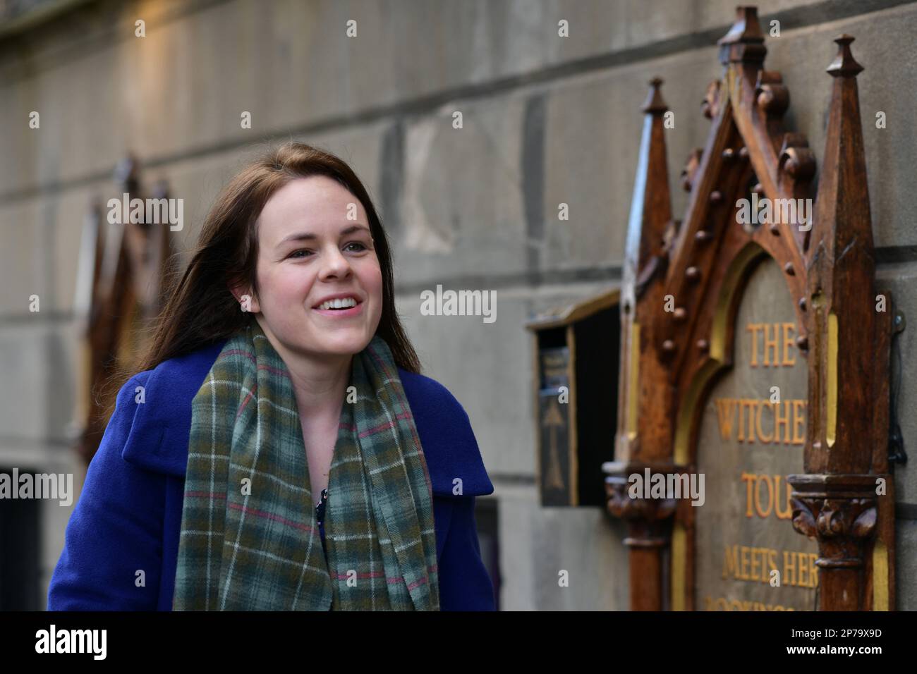 Edinburgh Scotland, UK 08 March 2023. Kate Forbes visits the Scotch ...