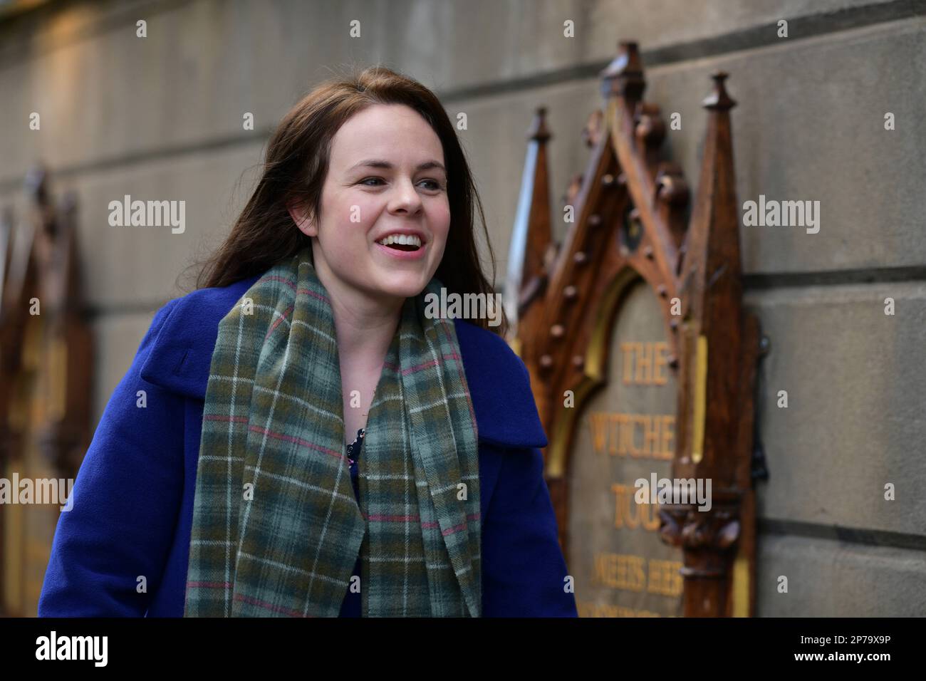 Edinburgh Scotland, UK 08 March 2023. Kate Forbes visits the Scotch ...