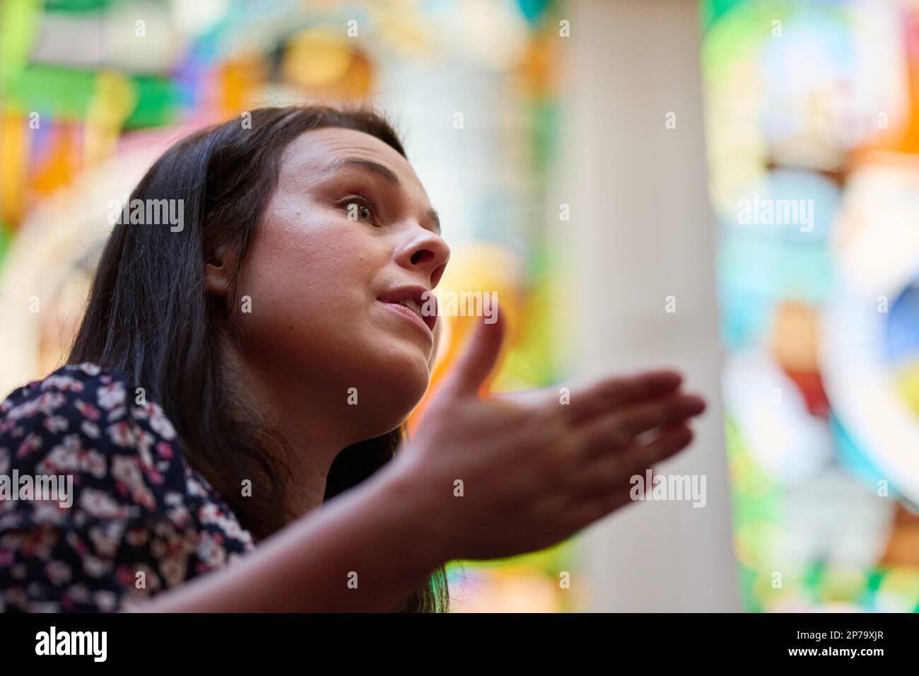 Edinburgh Scotland, UK 08 March 2023. Kate Forbes visits the Scotch ...