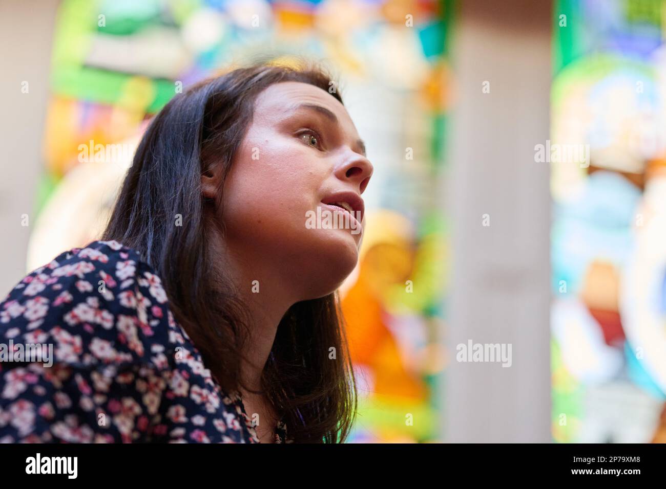 Edinburgh Scotland, UK 08 March 2023. Kate Forbes visits the Scotch ...