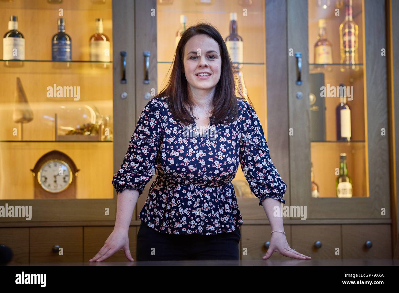 Edinburgh Scotland, UK 08 March 2023. Kate Forbes visits the Scotch ...