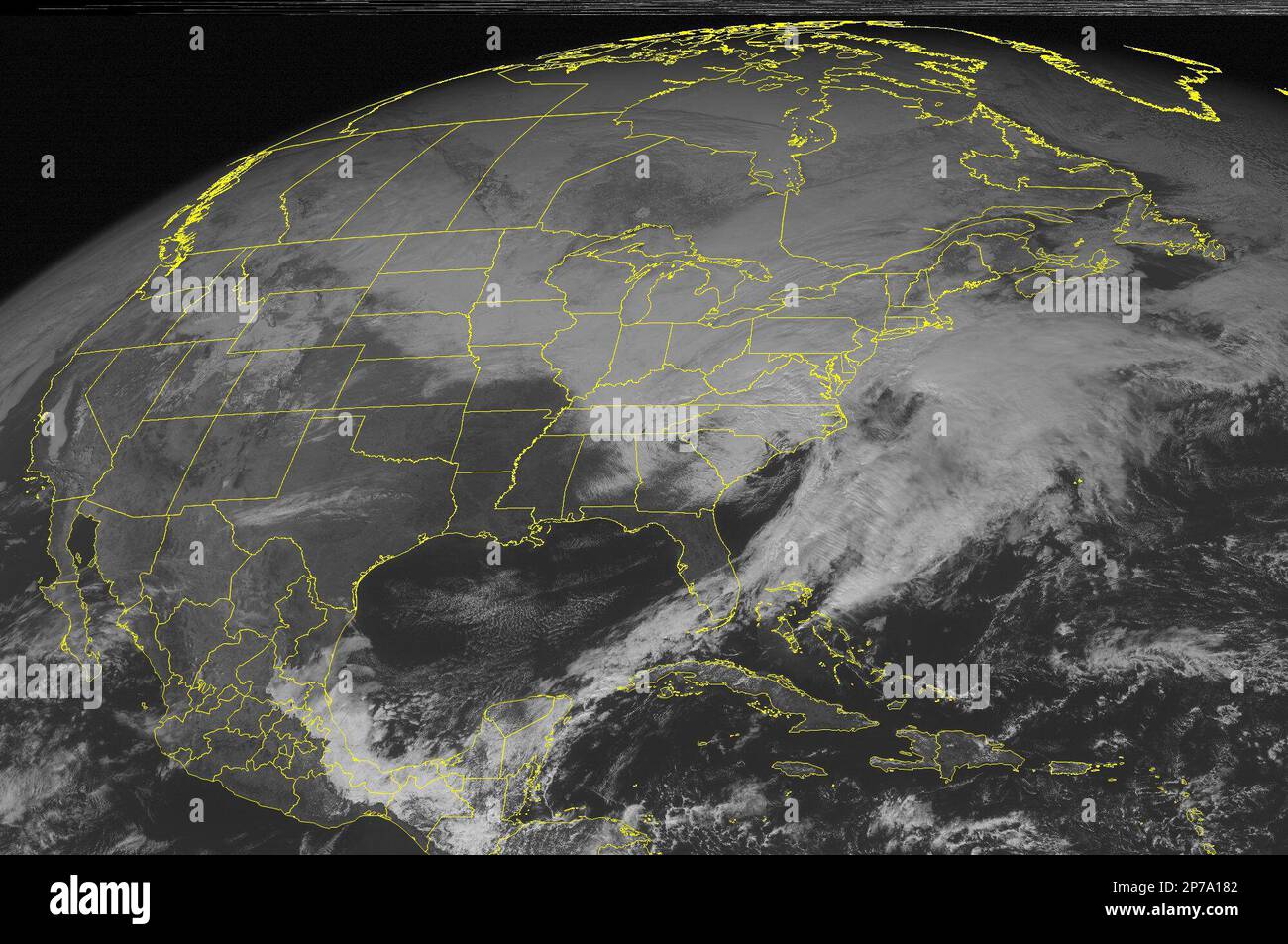 This NOAA satellite image taken Wednesday, January 26, 2011 at 12:45 PM ...