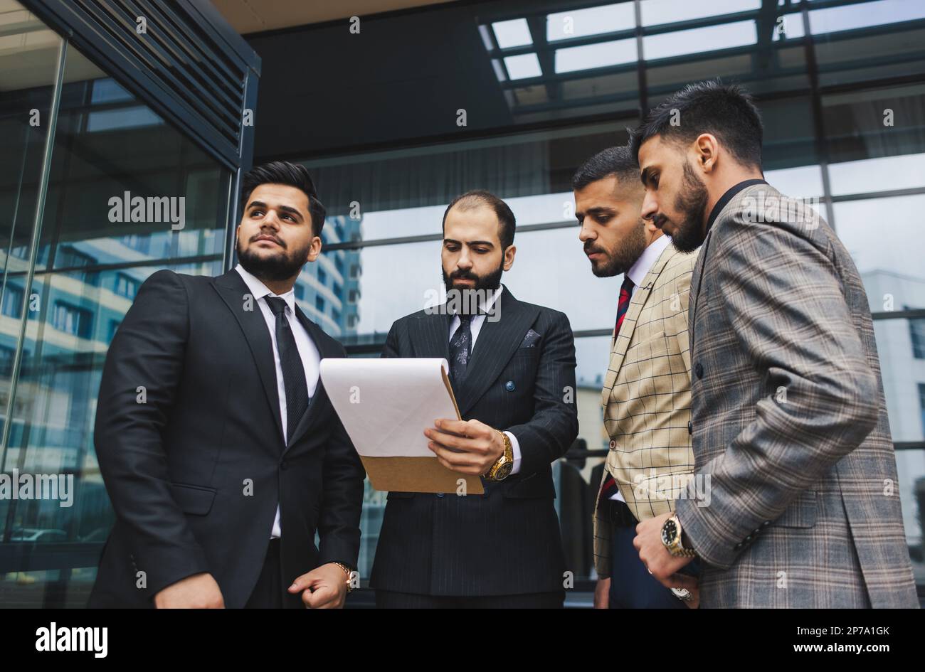 Group confident business people throwing hi-res stock photography and ...