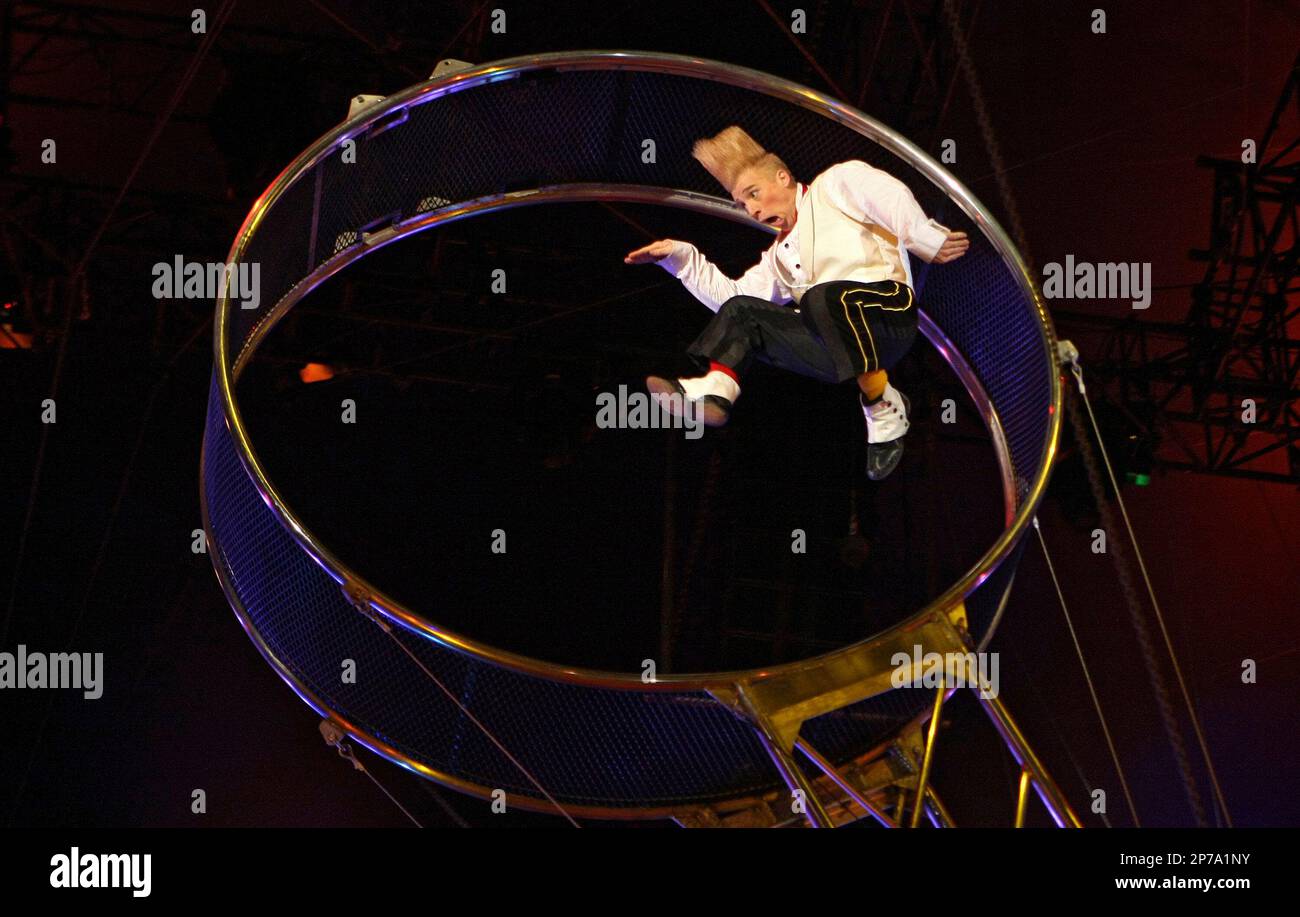 American clown "Bello Nock" performs during the awards ceremony of the ...