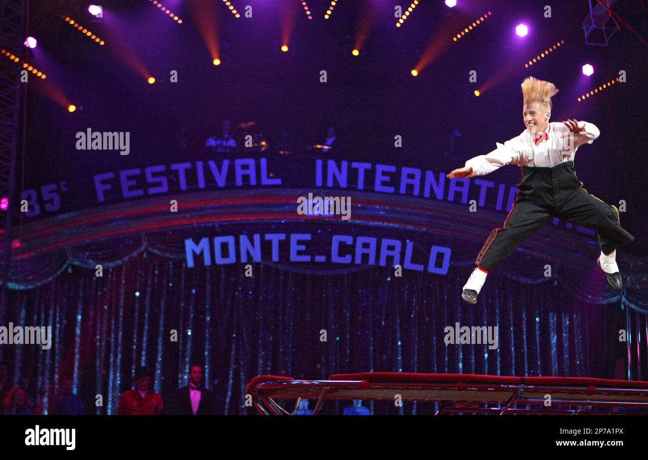 American clown "Bello Nock" performs during the awards ceremony of the ...