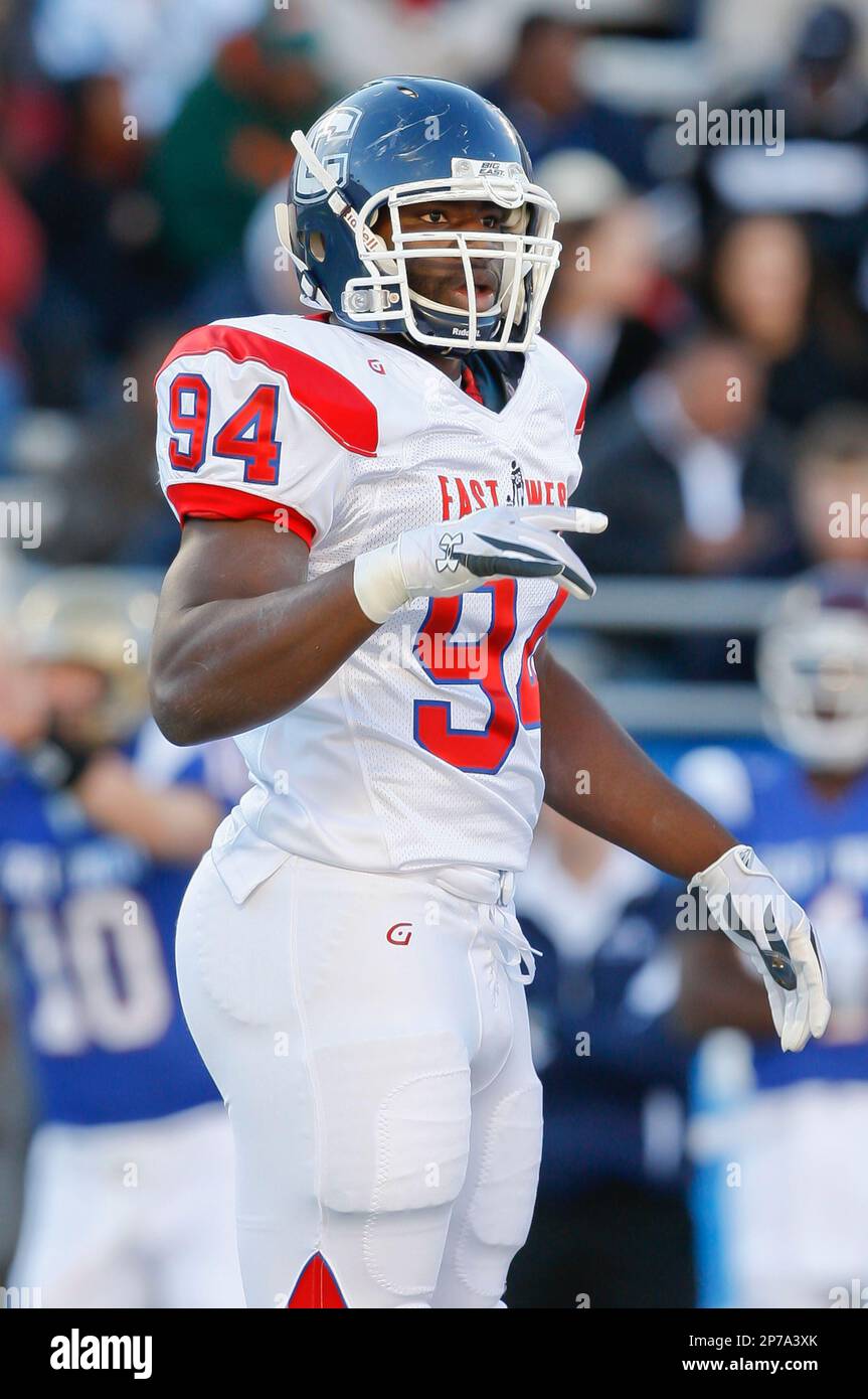 January 22, 2011: East linebacker Gregory Lloyd II (UConn) during first ...
